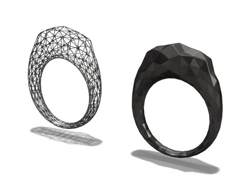 Rings Created With Vectary And Ready For 3d Printing Ring 3dprint