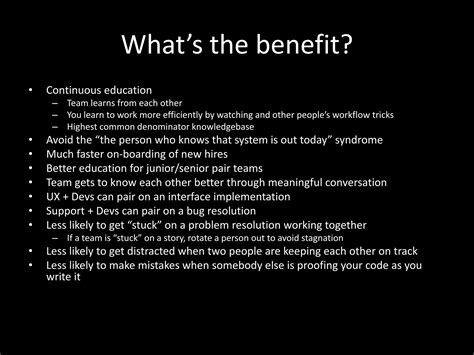 Pair Programming The Lightning Talk Ppt