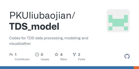 Github Pkuliubaojian Tds Model Codes For Tds Data Processing Modeling And Visualization