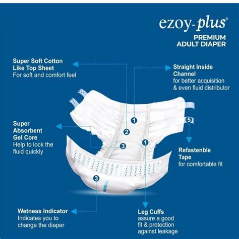 E Zoy Plus Premium Adult Diaper Large At ₹ 250 Pack Incontinence