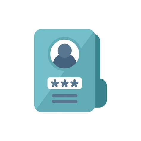Premium Vector Folder Password Recovery Icon Flat Vector Page Log