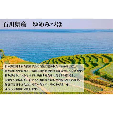 ゆめみづほ 新米 米 お米 5kg 石川県産 令和5年産 玄米（5kg×真空パック1袋） 精米無料 真空パック無料 送料無料 コメのやまや