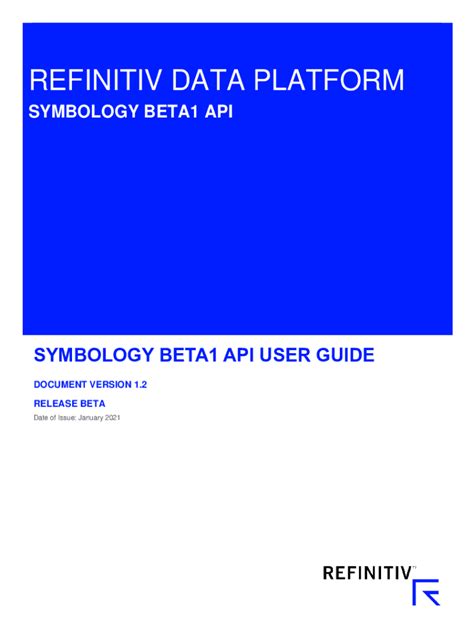 Fillable Online User Guide For Symbologybeta1 Symbology Beta1 Api
