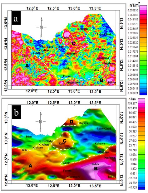 A Analytic Signal And B Total Magnetic Intensity Data Upward Download Scientific Diagram