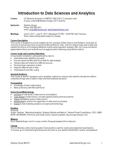 Ucbx X4079 Datascience 2017sum Syllabus Data Science Analytics