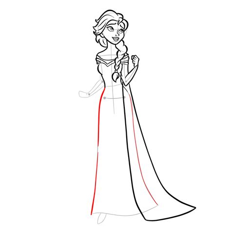 How To Draw Queen Elsa Full Body A Singer S Stance Illustrated