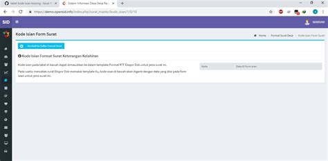 Bug Tabel Kode Isian Kosong · Issue 1737 · Opensidopensid · Github