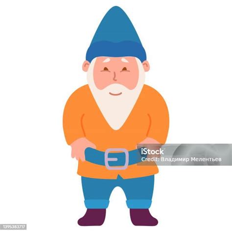 귀여운 작은 그놈 정원이나 난쟁이 동화 속 캐릭터 흰색 배경에 고립되어 있습니다 드워프 설화에 대한 스톡 벡터 아트 및 기타 이미지 드워프 설화 만화 그놈 Istock