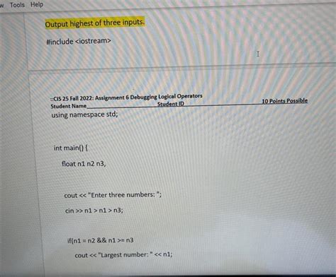 Solved Output Highest Of Three Inputs Include Ccis 25