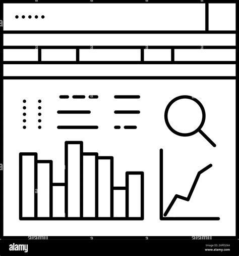 Analysis System Line Icon Vector Illustration Stock Vector Image And Art