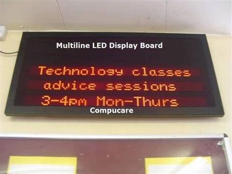 Compucare Multi Line LED Display Board At Unit In Vadodara ID