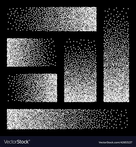Stipple Pattern Dotted Rectangular Design Vector Image