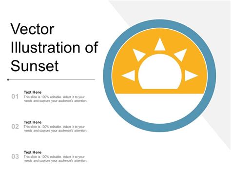 Vector Illustration Of Sunset Ppt PowerPoint Presentation Diagram Templates PDF