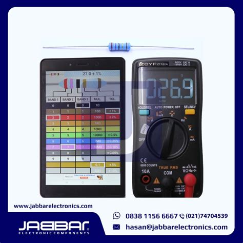 RESISTOR 27 OHM 1 2W Setengah 1 DIP BIRU Jabbar Electronics