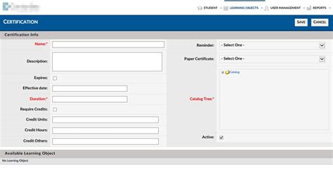 Certifications Admin Guide