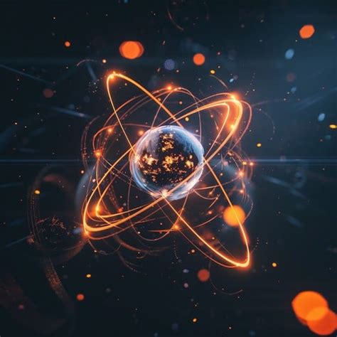 Free Energetic Atomic Visualization Photo Quantum Energy Atom Download At Stockcake