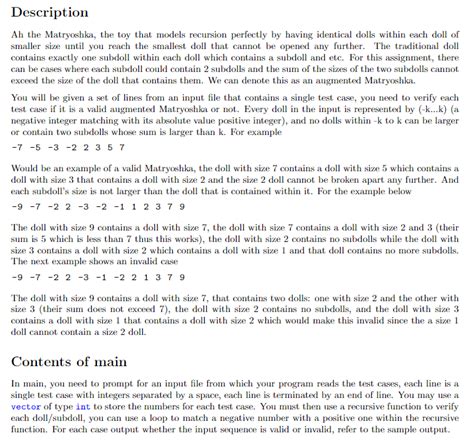solved ah the matryoshka the toy that models recursion