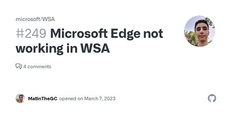 Microsoft Edge Not Working In Wsa · Issue 249 · Microsoftwsa · Github