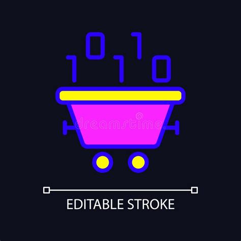 Extracting Data Color Icon Stock Vector Illustration Of Filled 178576802