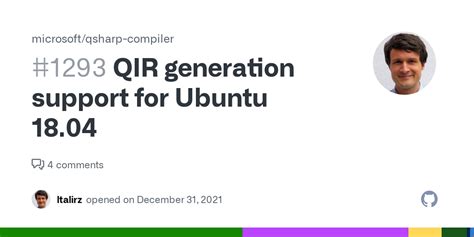 qir generation support for ubuntu 18 04 · issue 1293 · microsoft
