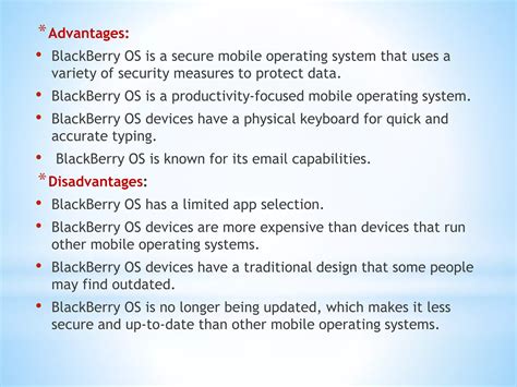 Mobile Operating System Presentationpptx