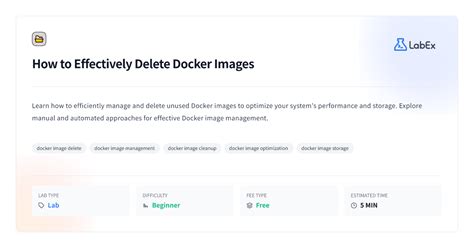 How To Effectively Delete Docker Images Labex