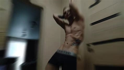 Russian Handsome Guy Flexes And Trains At Home Thisvid Com