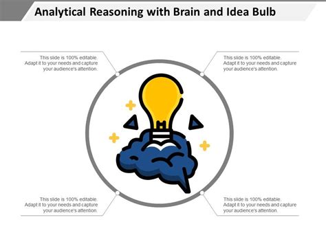 Analytical Reasoning With Brain And Idea Bulb Templates PowerPoint Presentation Slides