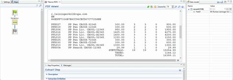 Extracting Transactional Or Detail Data