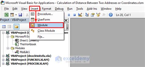 Using Excel VBA To Calculate The Distance Between Two Addresses Or