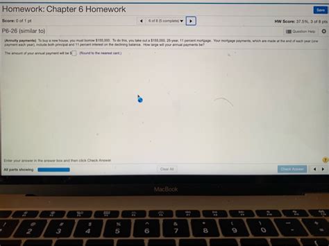 Solved Save Homework Chapter 6 Homework Score 0 Of 1 Pt 6