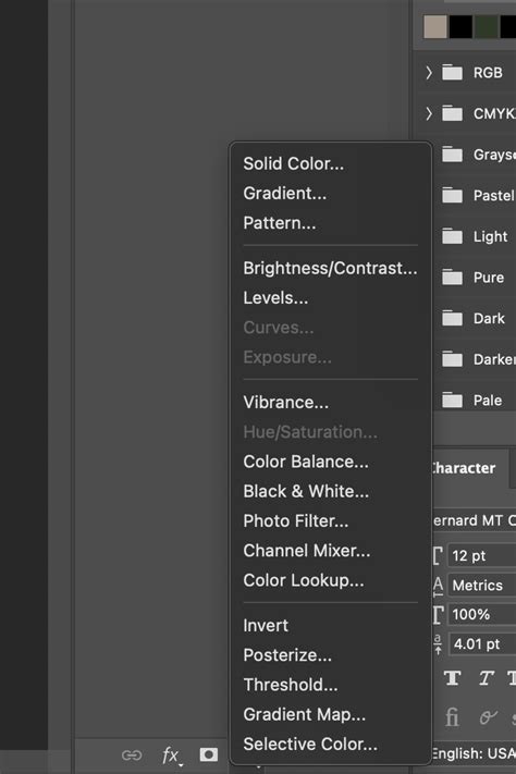 P Photoshop 262 Adjustment Layers Grayed Out On Adobe Community