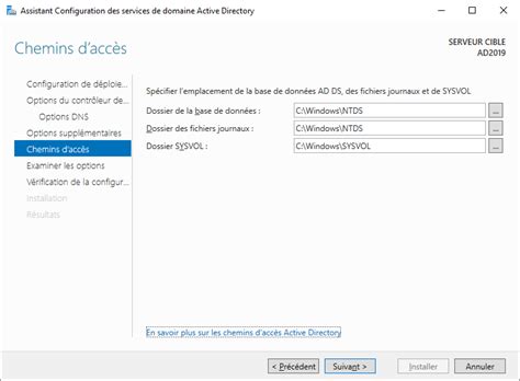 Création Dune Forêt Active Directory Kerwyn Raczaron