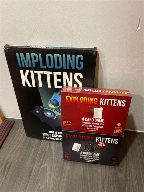 Exploding Kittens Imploding Kittens Nsfw Original Board Games Hobbies Toys Toys Games On