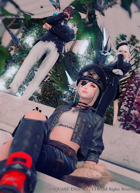 Ff14「 無言で我ながらカッコいいと思う写真を載せる Ff14」 ʓʓ ☽💊💎幻想魔のイラスト