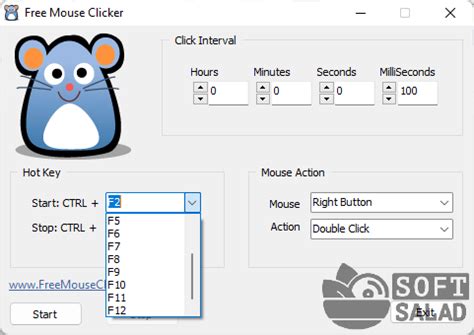 Free Mouse Clicker — скачать бесплатный автокликер для Windows