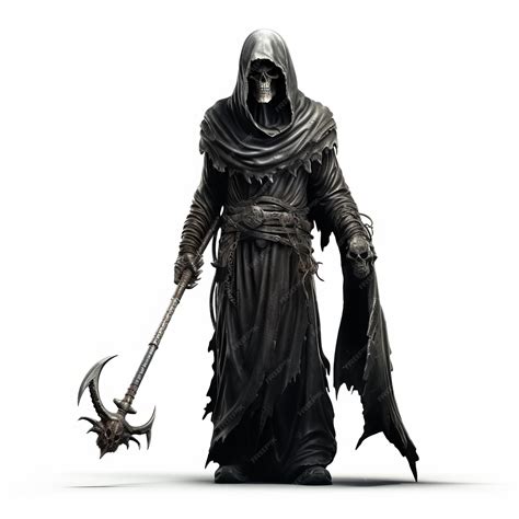 Premium Photo Realistic 3d Grim Reaper Concept Art With Elaborate Details