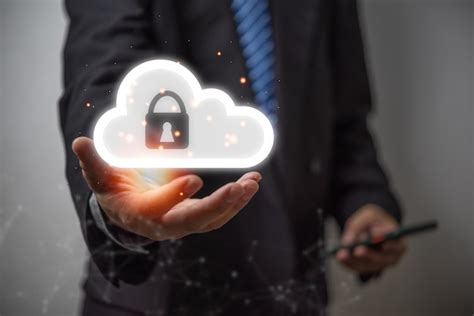 Premium Photo Businessmen Cloud Security Lock Cyber Is A Key Safe