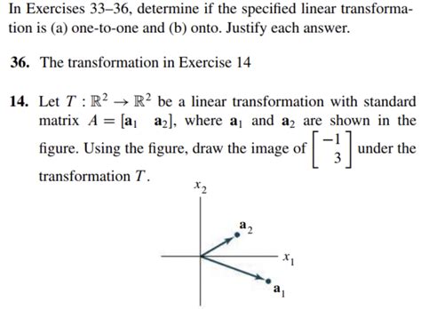 solved in exercises 33 36 determine if the specified linear