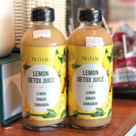 Jual Tiga Lab Lemon Detox Juice Minuman Detox Lemon Jahe Dan Kayu Manis No Gula Shopee