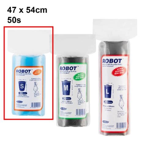 Robot Garbage Bag Mini Roll Sml Size Shopee Malaysia