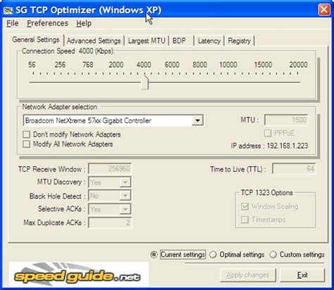 TCP Optimizer Freewaregenius Com