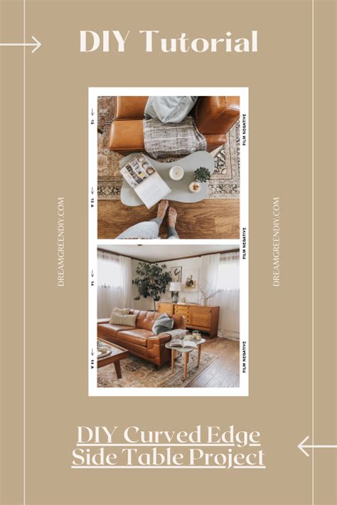DIY Curved Edge Side Table Project Dream Green DIY