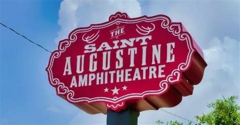 St Augustine Amphitheatre Seating Chart