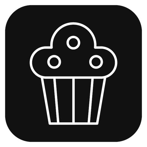 컵케이크 터 일러스트레이션 프리미엄 벡터