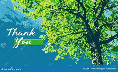 Thank You Tree Illustration CartoonDealer Com