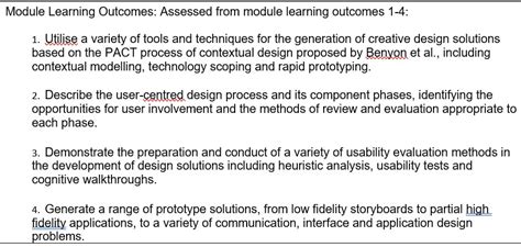 Solved Module Learning Outcomes Assessed From Module