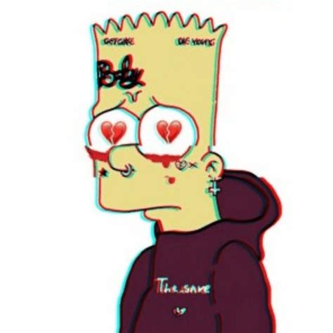 Emo Bart Simpson Pfp Emo Bart Simpson  Bart Simpson Edits Cringe