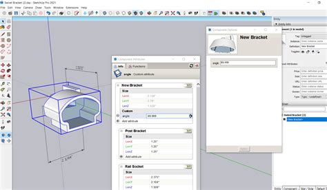 Len Attributes Not Updating After Rotation Dynamic Components Sketchup Community