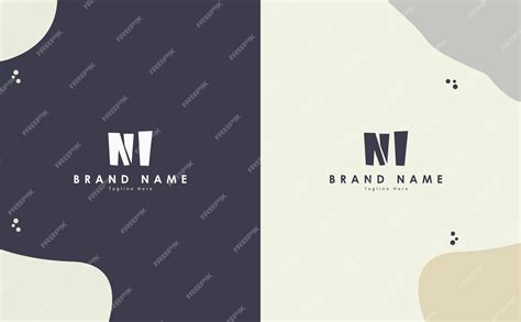 Premium Vector Ni Letters Vector Logo Design